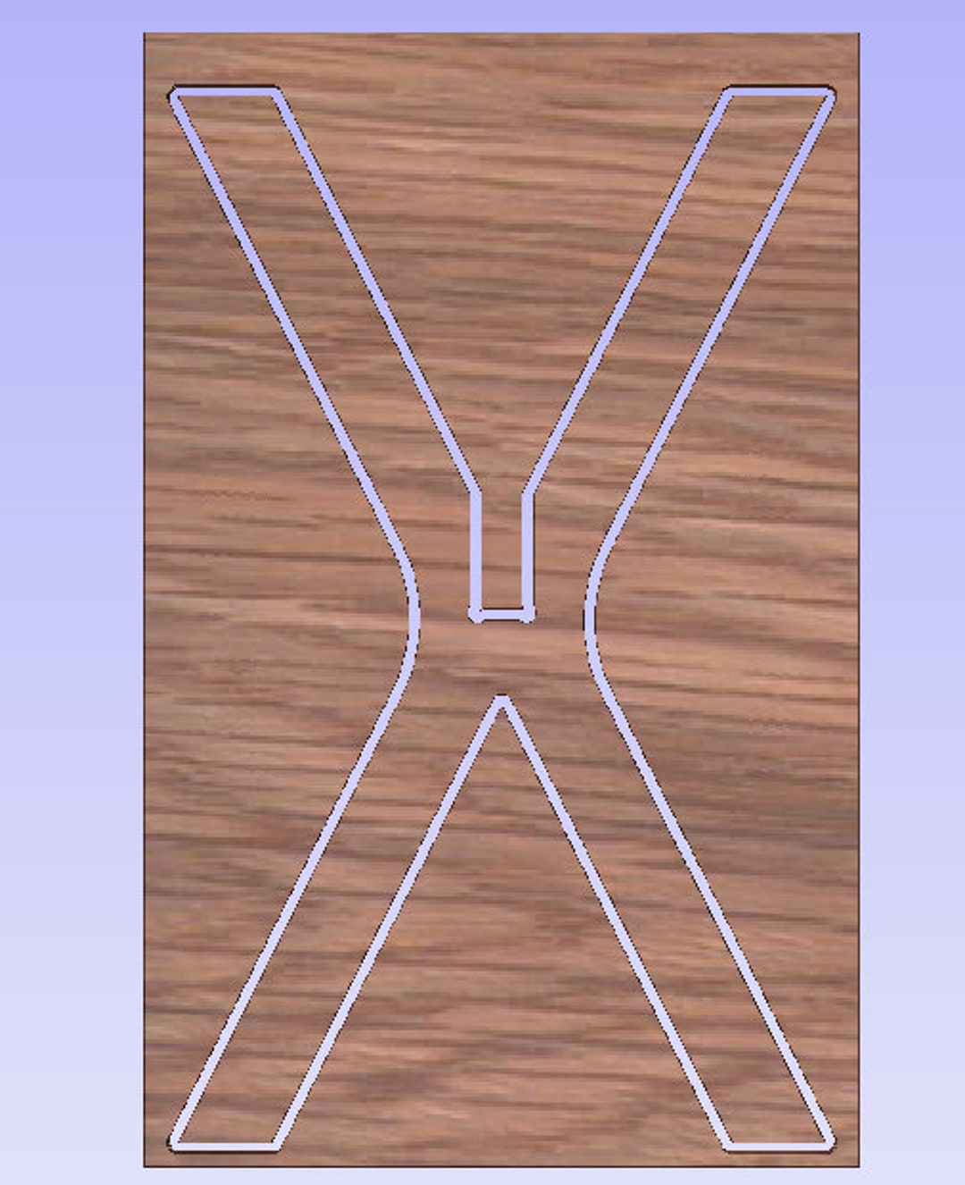 Interlocking X-style Table Legs - 1.5" Material // SVG, DXF, PDF - Etsy