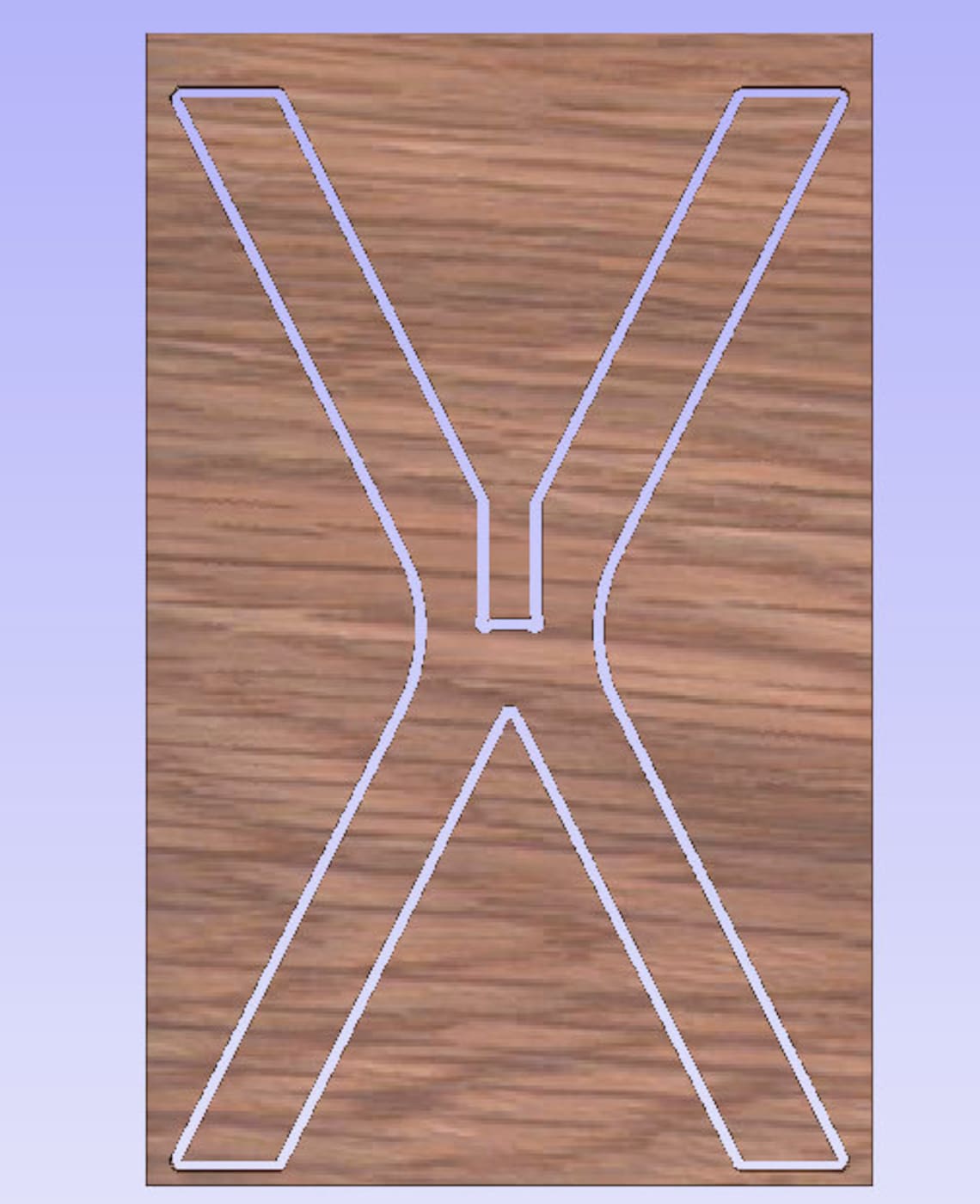 Interlocking X-style Table Legs - 1.5" Material // SVG, DXF, PDF - Etsy