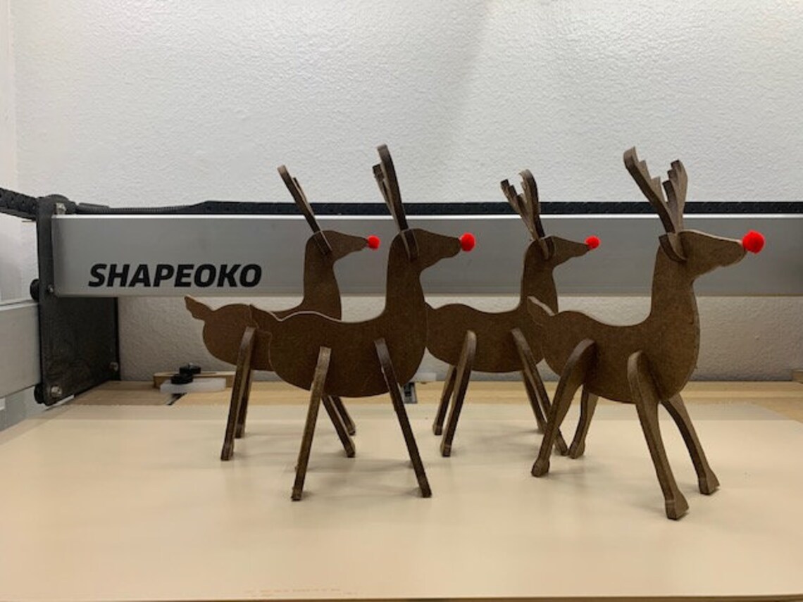 Reindeer Shapeoko X-carve or Other Hobby CNC. .SVG and .C2D - Etsy
