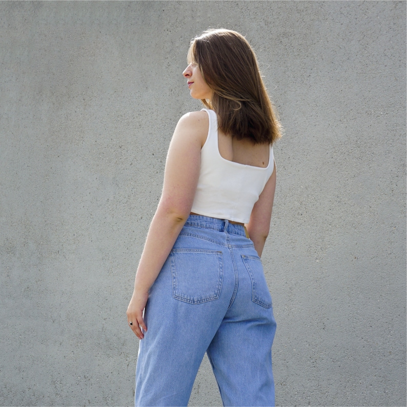 Square Neckline Tank Top PDF Sewing Pattern Instant - Etsy