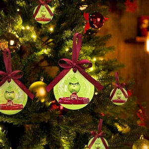 Green Faced Monster 3in. Christmas Tree Ornament - Etsy
