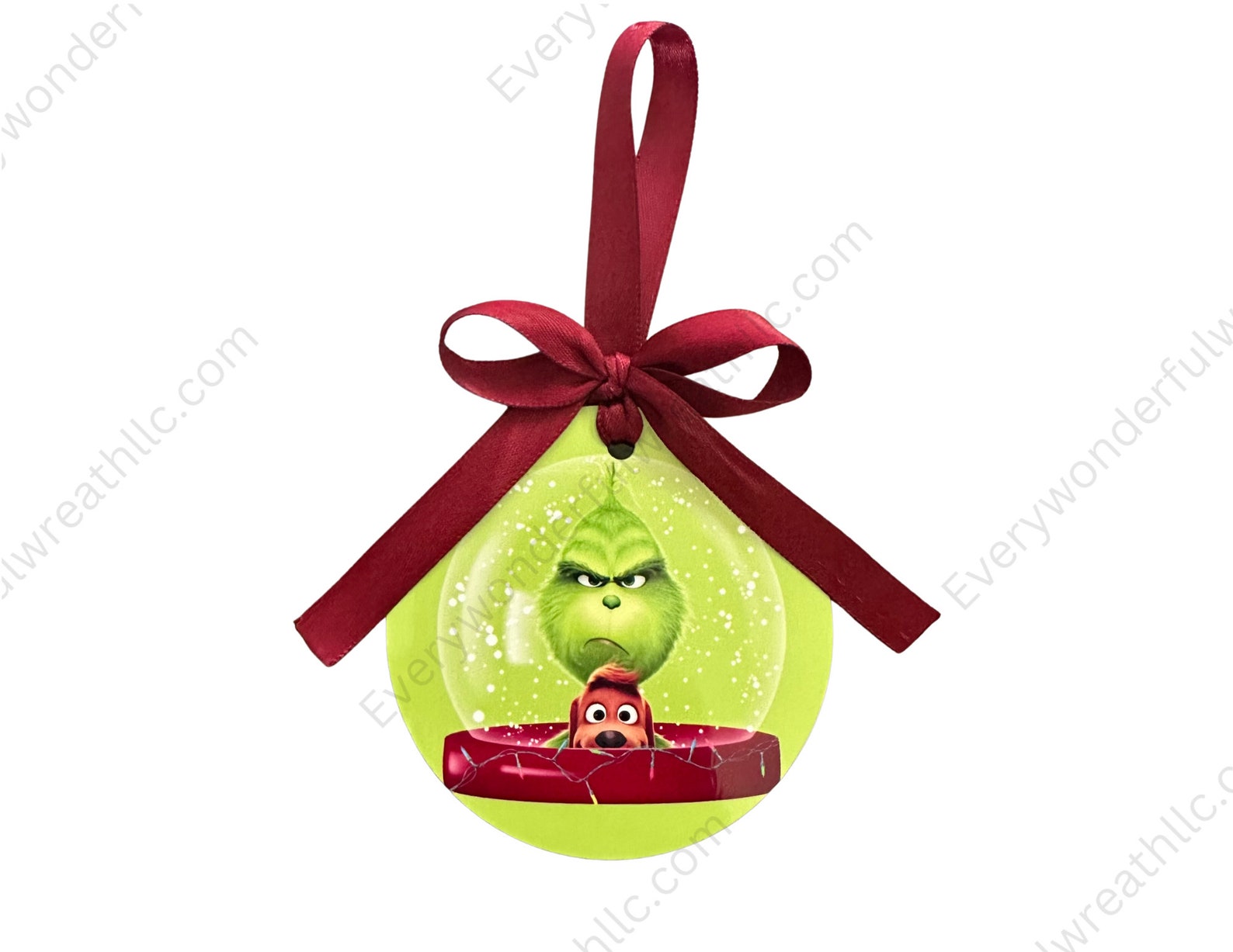 Green Faced Monster 3in. Christmas Tree Ornament - Etsy