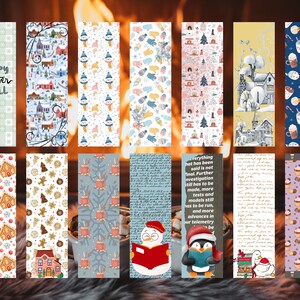 100+ Winter Bookmarks PNG | Cozy Snowflake Bookmark Bundle | Printable ...