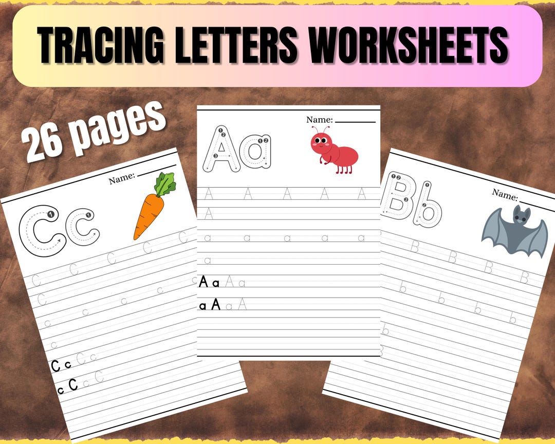 Alphabet Tracing & Writing Practice | Capital and Lowercase Letters ...