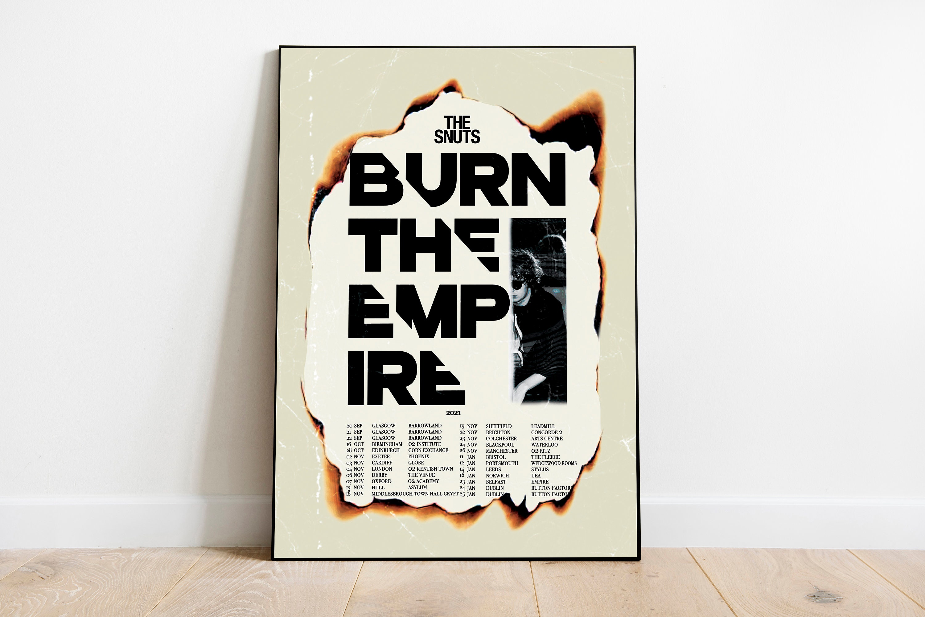 THE SNUTS 2021 Tour Poster | Music Illustration | Band Print | Burn The ...