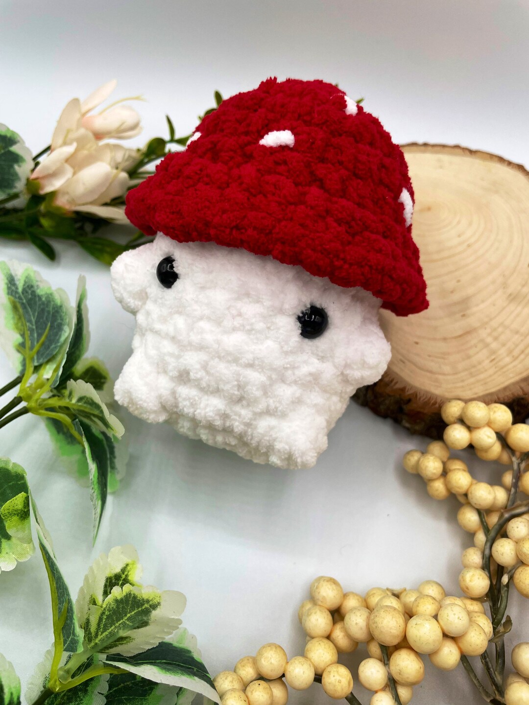 Mushy Pushie Mushroom Plushie Crochet Mushroom Mini Plushie - Etsy