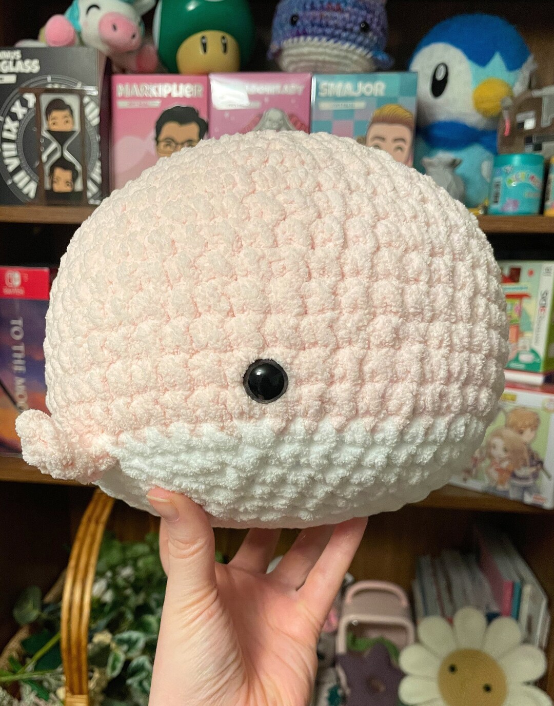 Whale Pushie Jumbo Whale Plushie Crochet Whale - Etsy