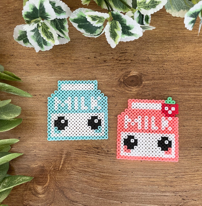 Milk Perler Bead Pattern Bead Sprite Kawaii Cross Stitch Pixel Art The Best Porn Website