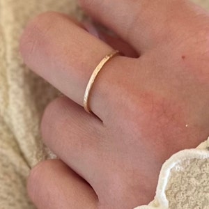 9ct Gold Ring Dainty 9ct Gold Stacking Band 9ct Gold Stackable - Etsy