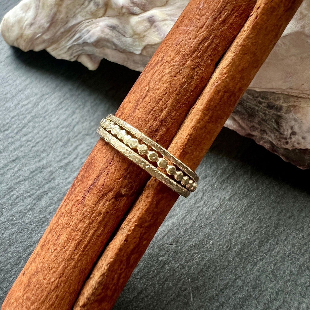 9ct Solid Gold Stackable Rings Set of Stacking Bands 100%recycled Gold ...