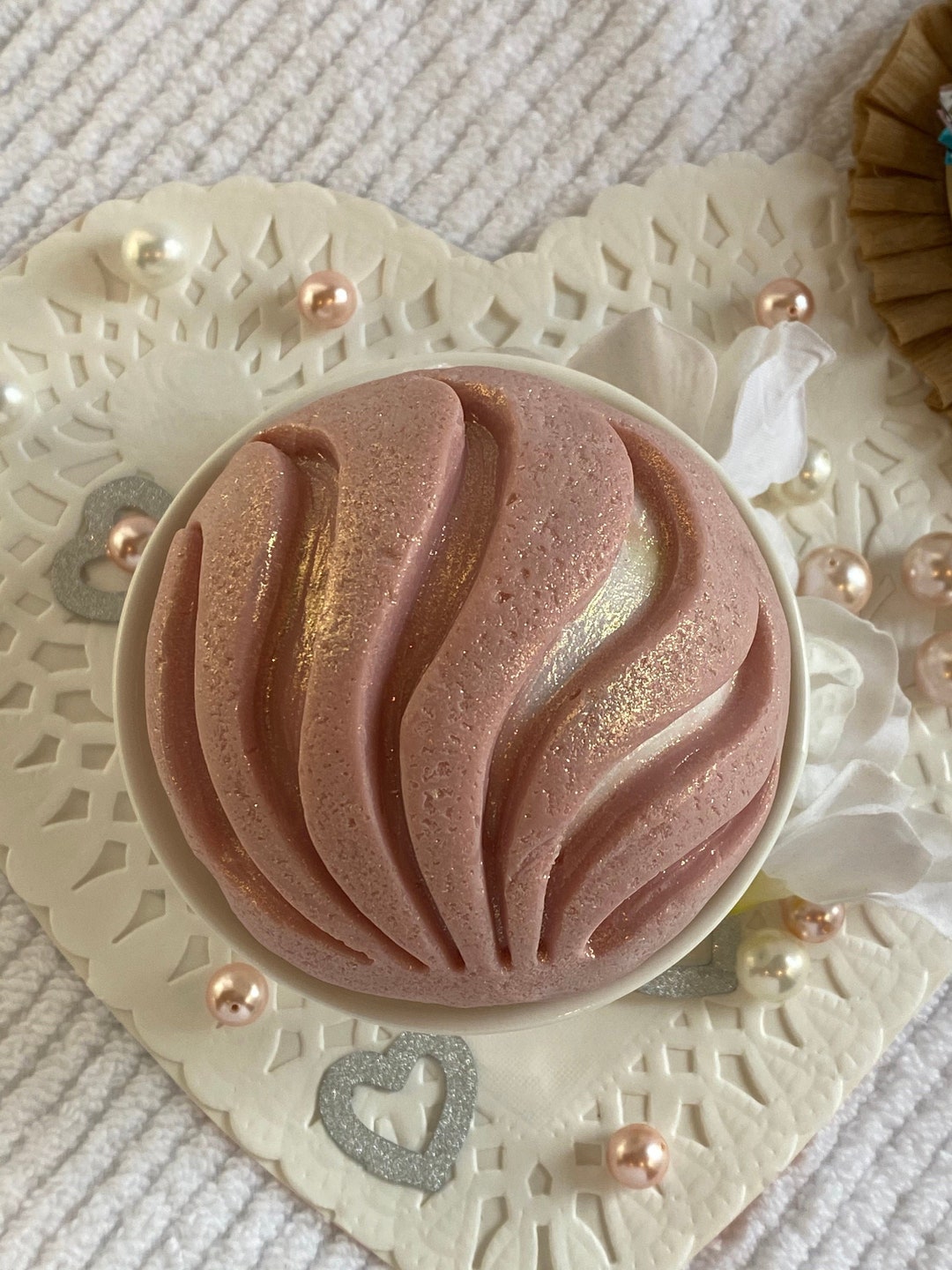 Honey Cannabis Rose Scent Concha Soap Handmade Artisan - Etsy