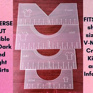 T-shirt Alignment Tool, Tshirt Tool, Set of T-shirt Alignment Rulers, T ...