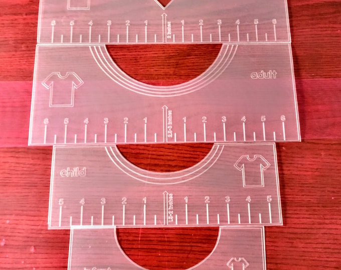 T-shirt Alignment Tool, Tshirt Tool, Set of T-shirt Alignment Rulers, T ...