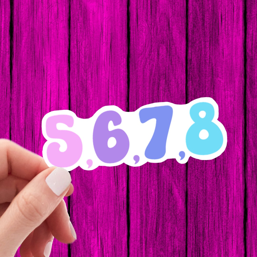 Dance Sticker - Count 5,6,7,8 - Dancer Sticker for Water Bottles, Laptops, Phones, Planners and ...