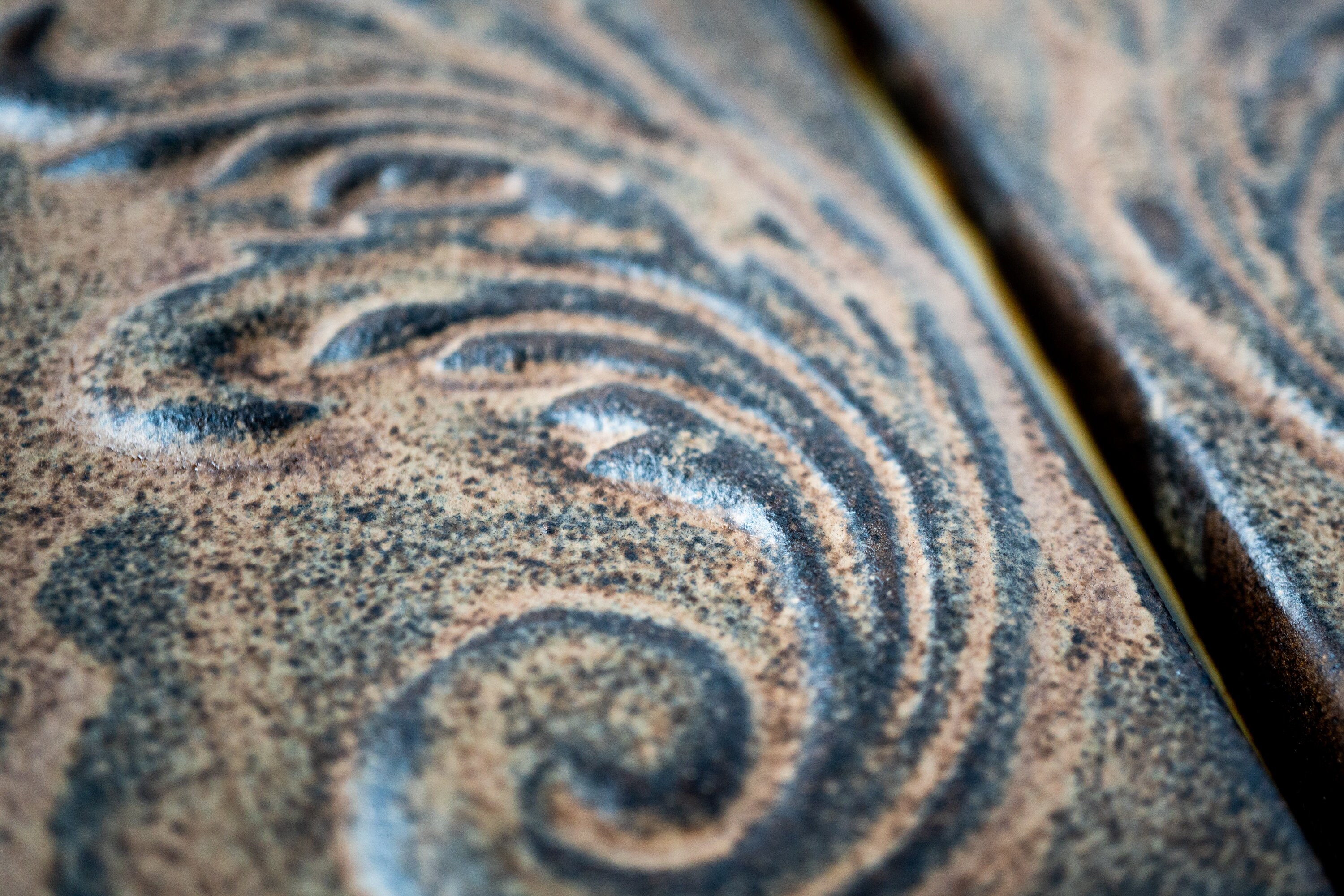 Victorian Acanthus Scroll Set 6x6 in Stone Sparrow, Handmade Ceramic ...