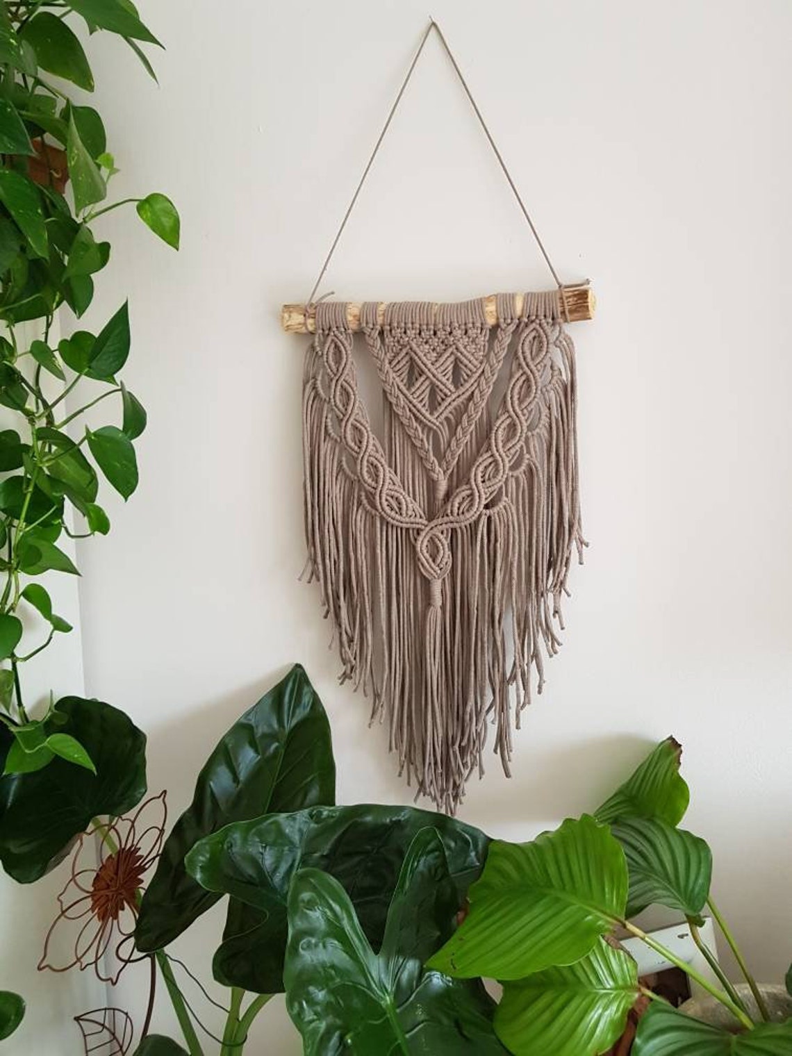 Makramee Wanddeco Wandbehang Boho | Etsy