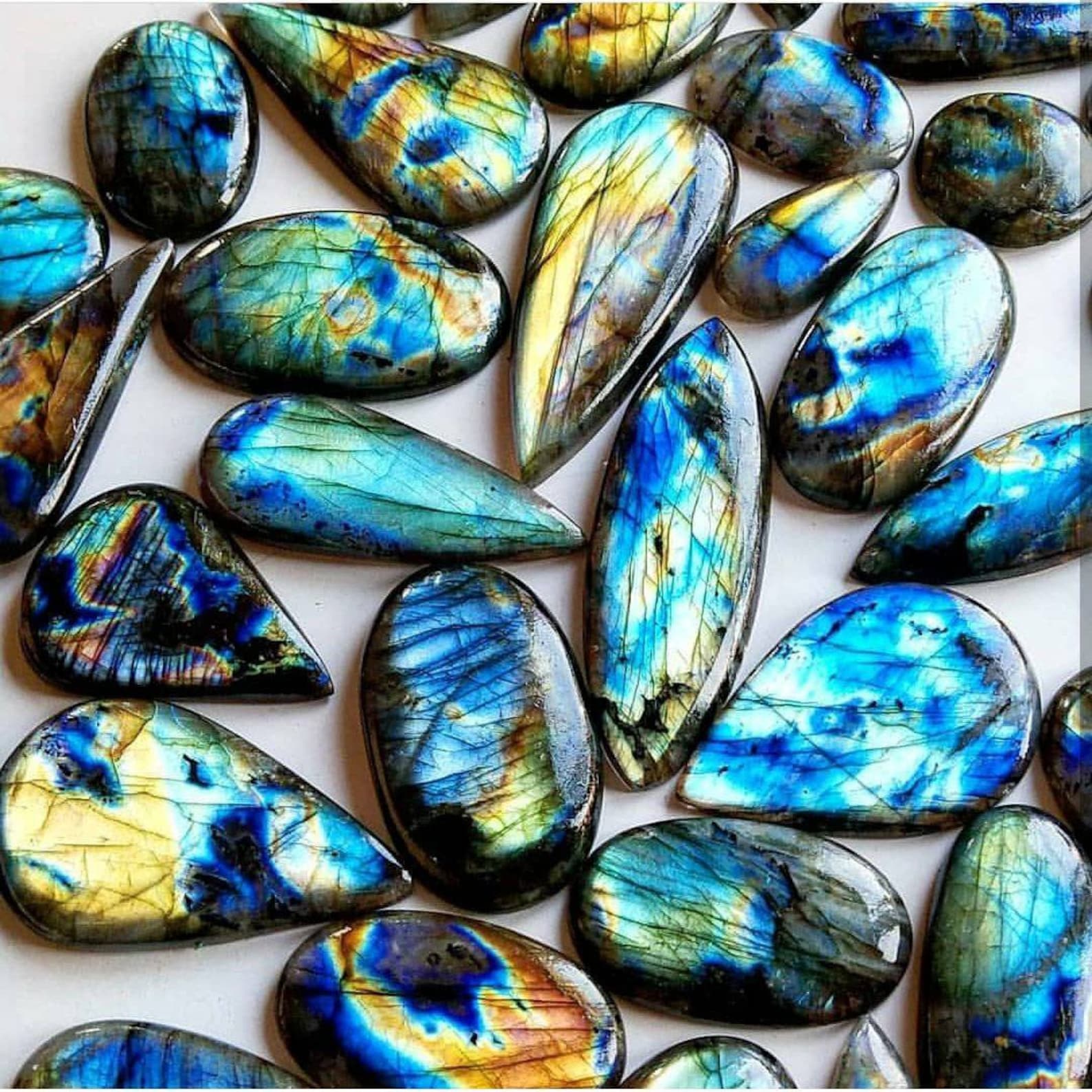 Buy Labradorite Fleshy Fire Lot Mix Shape Gemstone Labradorite Healing ...