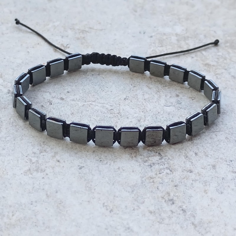 Hematite Bracelet - Etsy