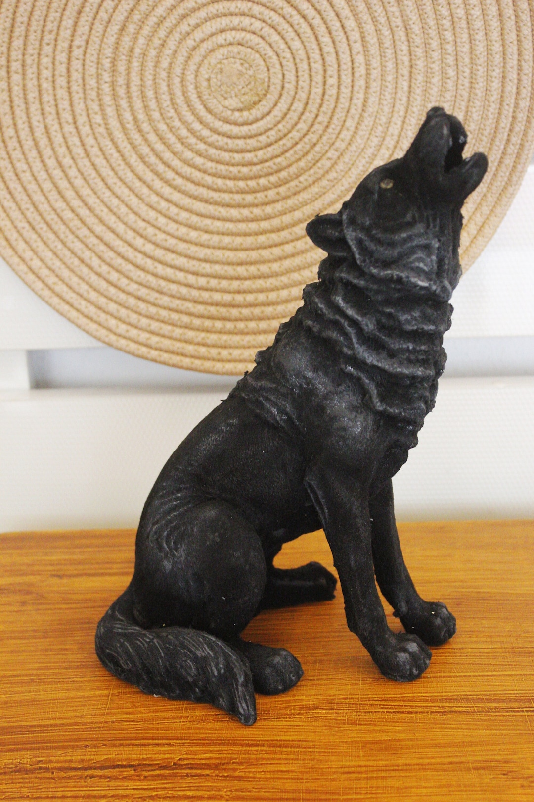 Wolf Statue, Velvet Wolf, Velvet Statue, Velvet Bust, Handmade ...