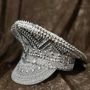 Holographic Captain's Hat Festival Hat Military Hat - Etsy