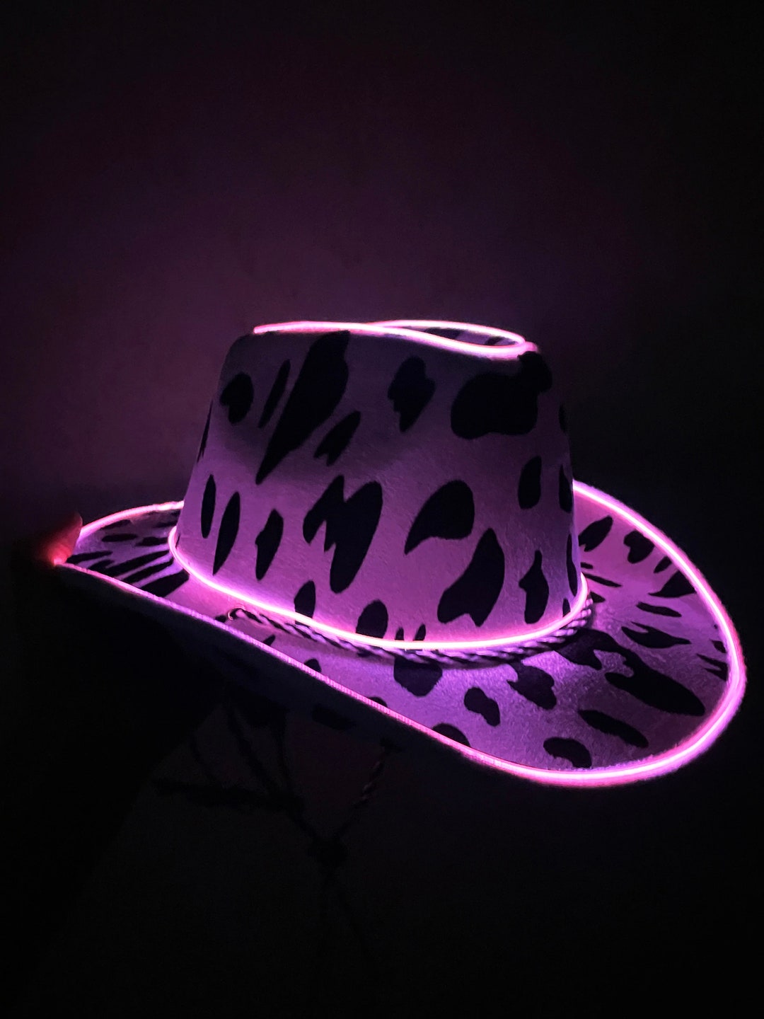 Custom Disco Cowboy Hat, Cowgirl Hat. Perfect Cowgirl Outfit, Neon ...