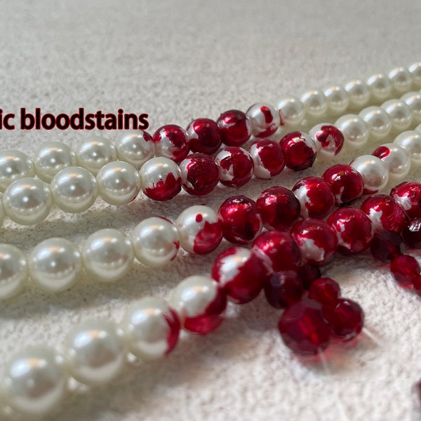 Blood Pearl Necklace - Etsy