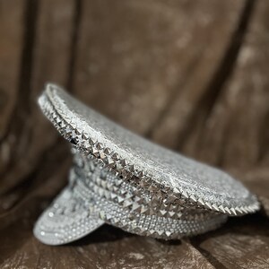 Holographic Captain's Hat Festival Hat Military Hat - Etsy