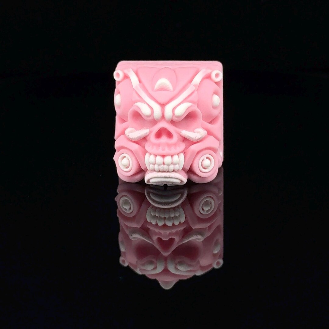 Bubblegum Pink CYBER SKULL Keycap for Cherry MX Mechanical Gaming ...