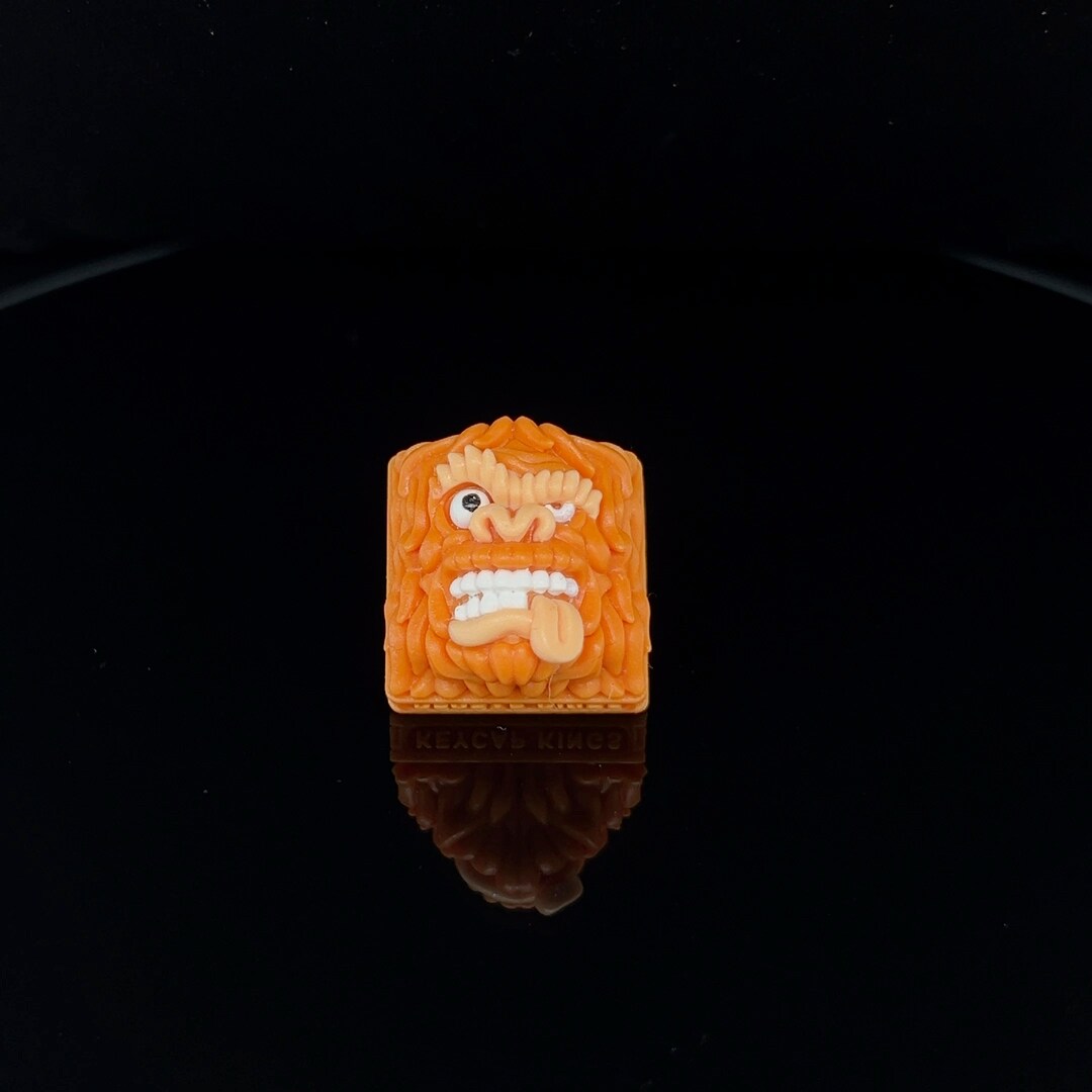 Orange YETI Resin Artisan Keycap for Cherry MX Mechanical Keyboard by ...