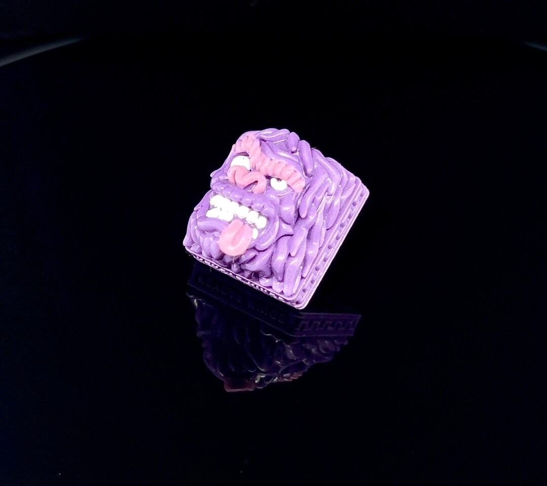 Purple YETI Resin Artisan Keycap for Cherry MX Mechanical Keyboard by ...