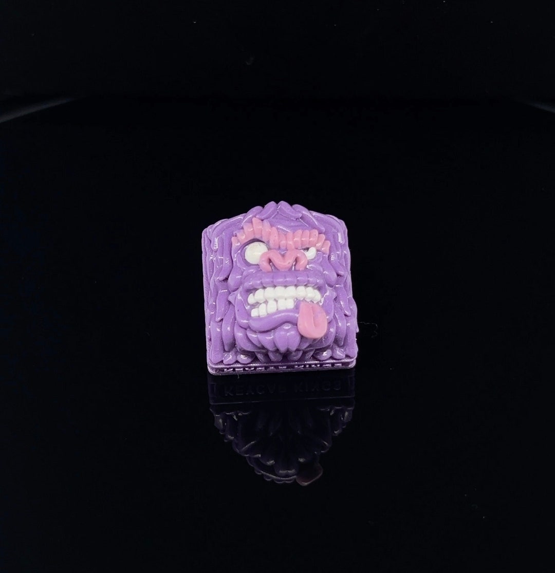 Purple YETI Resin Artisan Keycap for Cherry MX Mechanical Keyboard by ...