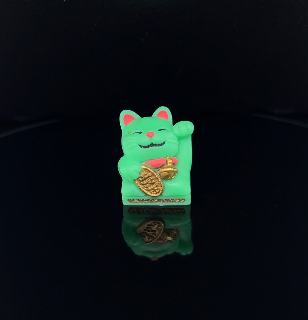 Lucky Cat Artisan Keycap for Cherry MX Mechanical Gaming Keyboard Green ...