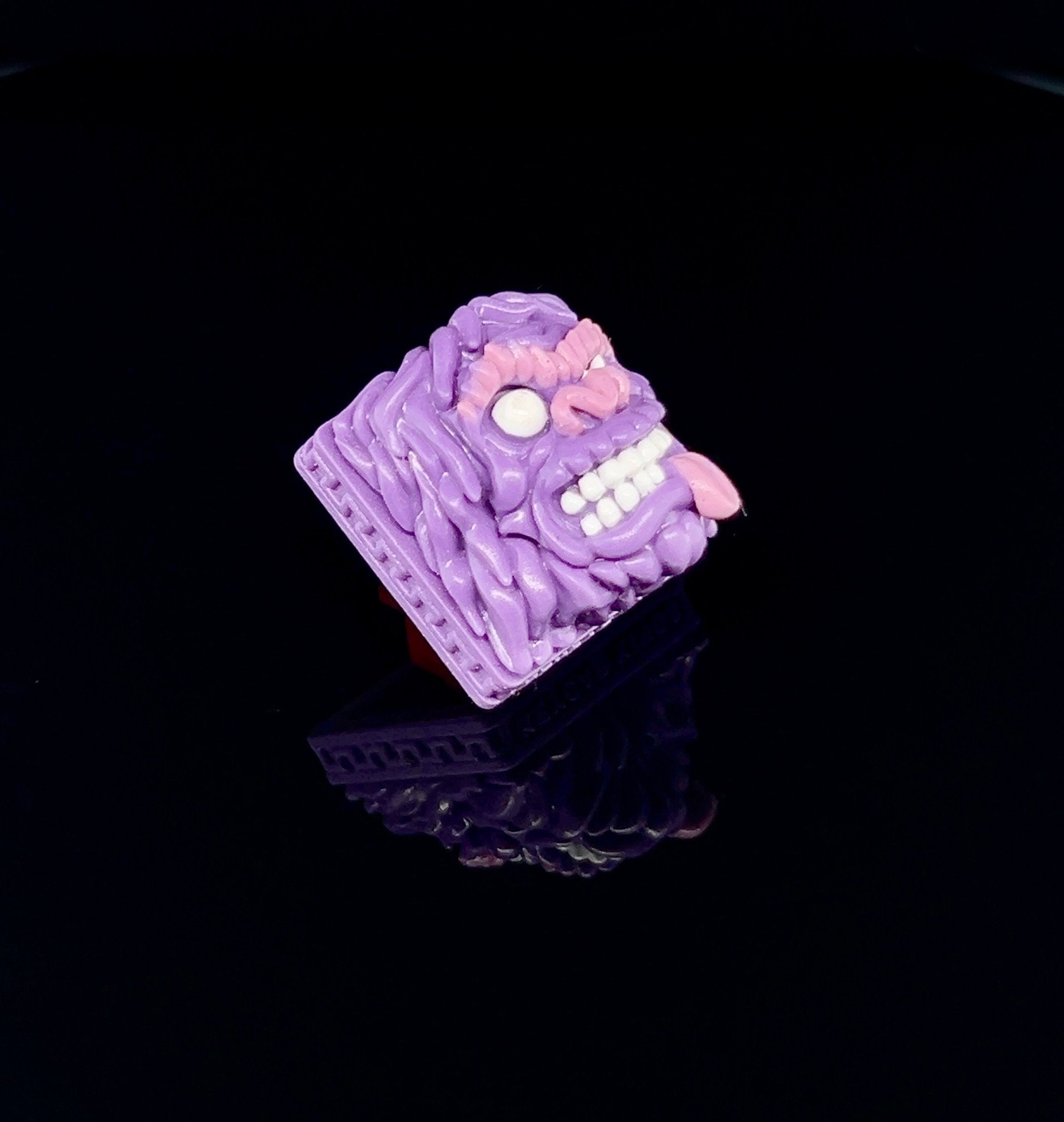 Purple YETI Resin Artisan Keycap for Cherry MX Mechanical Keyboard by ...