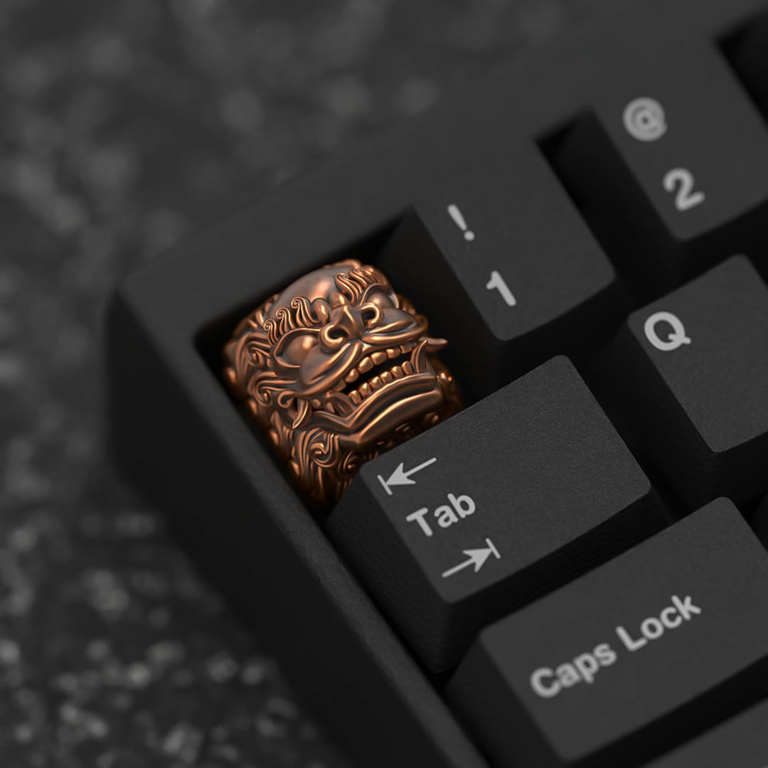 Hand-painted Rustic FOO DOG Keycap for Cherry MX Mechanical Gaming ...