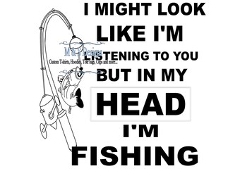 I Might Look Like Im Listening Svg - Etsy