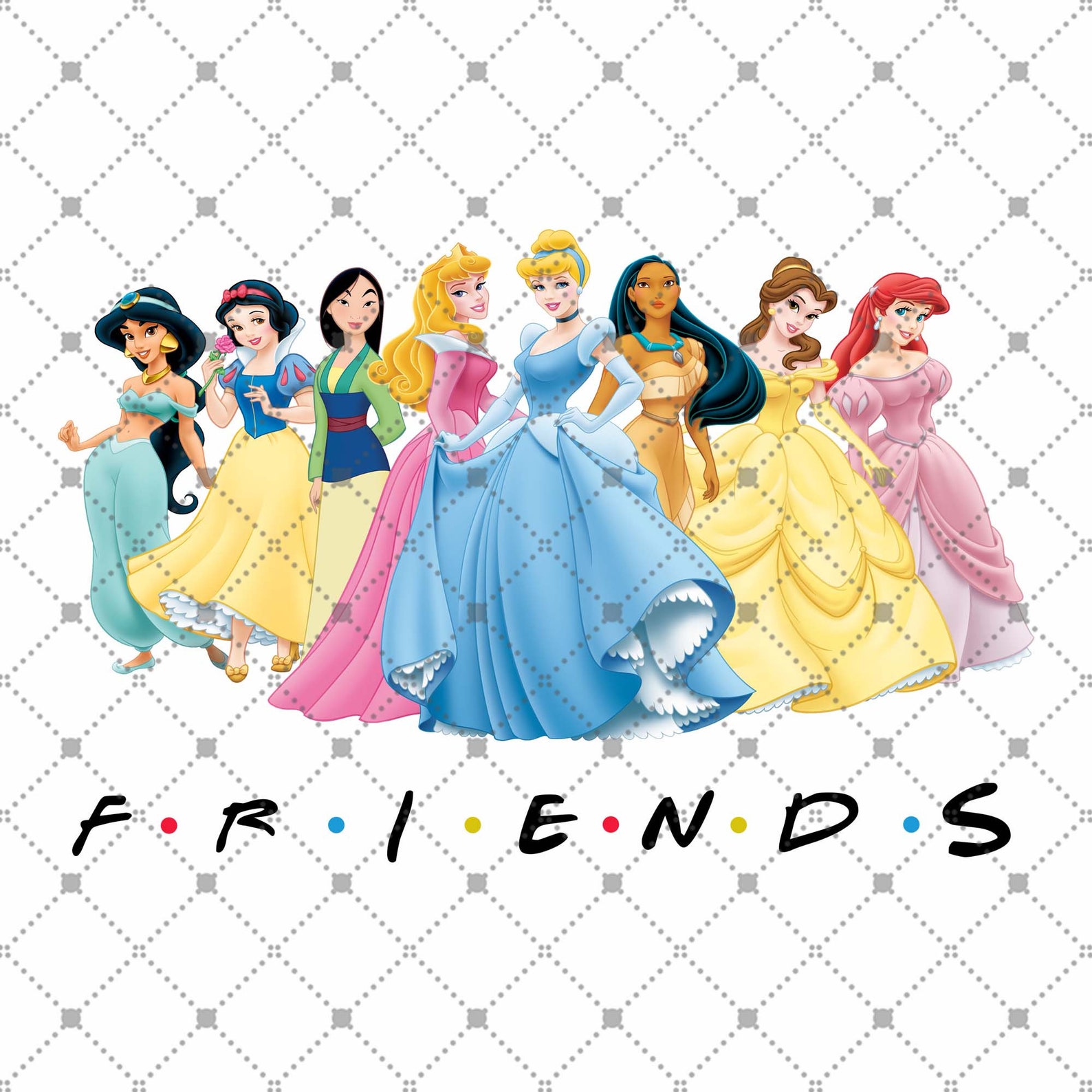 Princess Friends PNG Princess Characters Png Disney Princess | Etsy