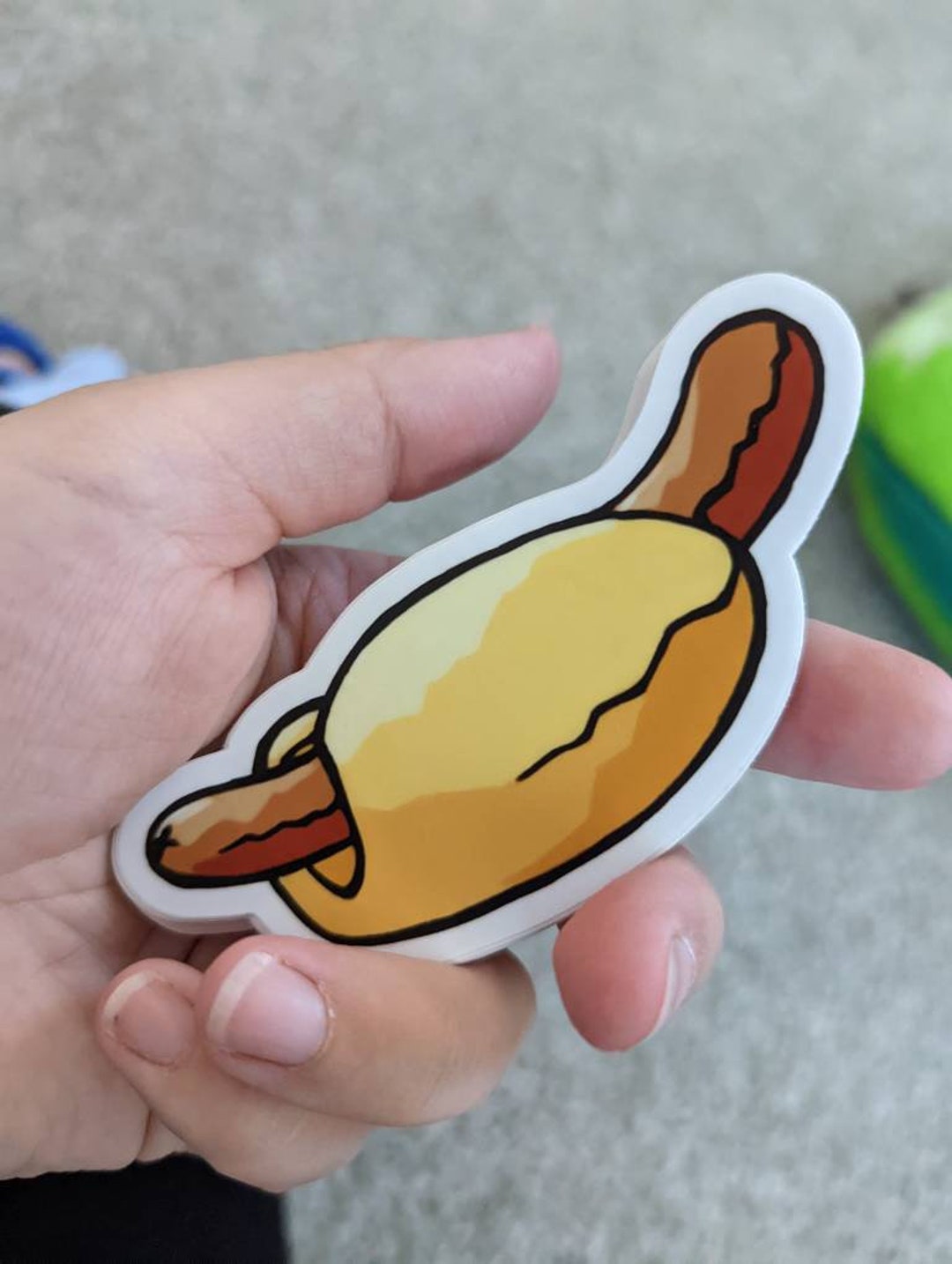 Vinyl Hot Dog Sticker - Etsy