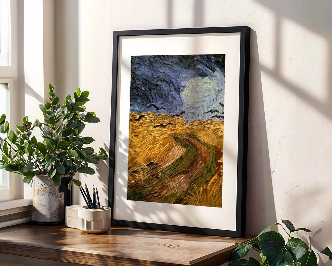 Wheatfield With Crows Print – Vincent Van Gogh Inspired Wall Art ...