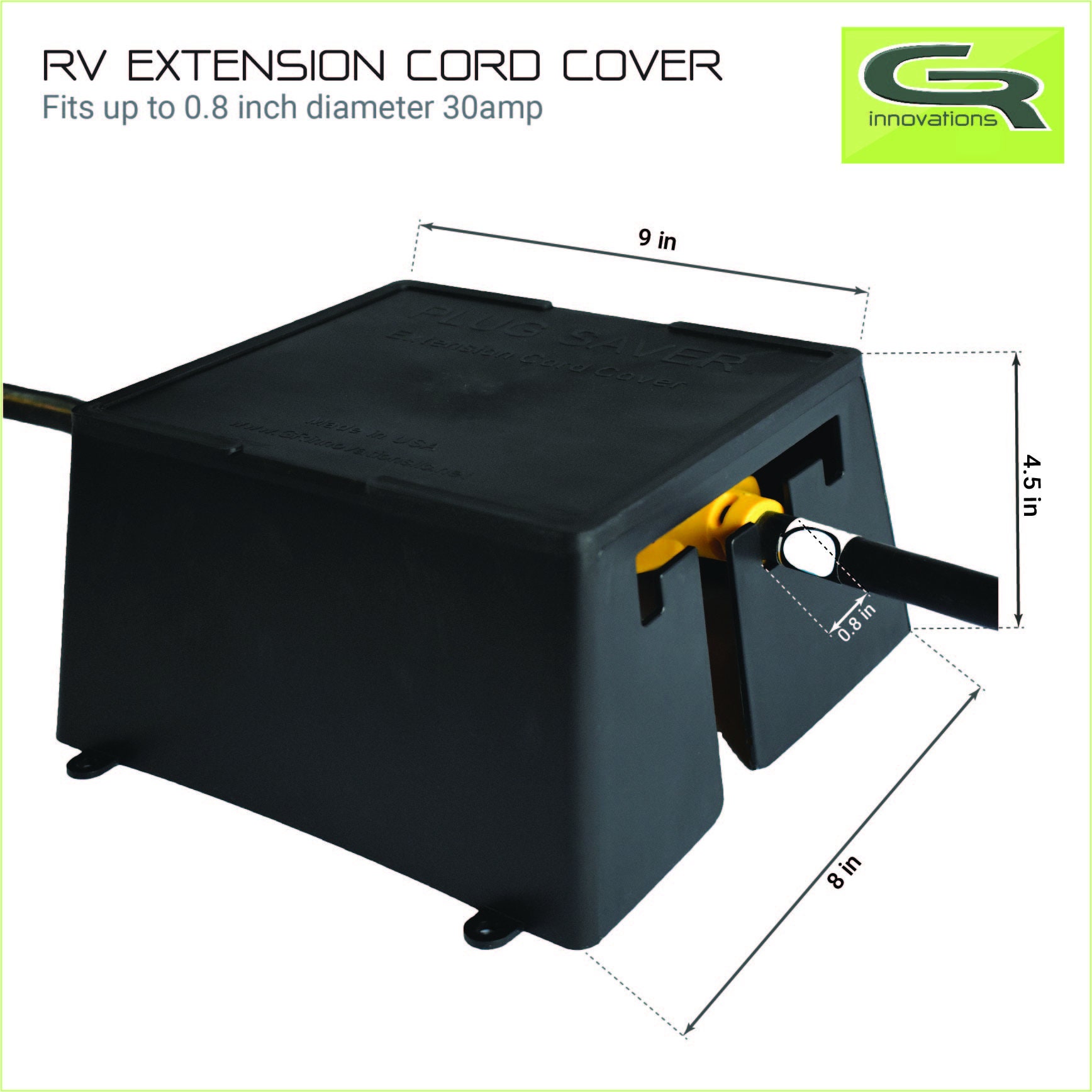 RV Extension Cord Cover | Plug Saver | Outdoor Electrical Cord Cover ...