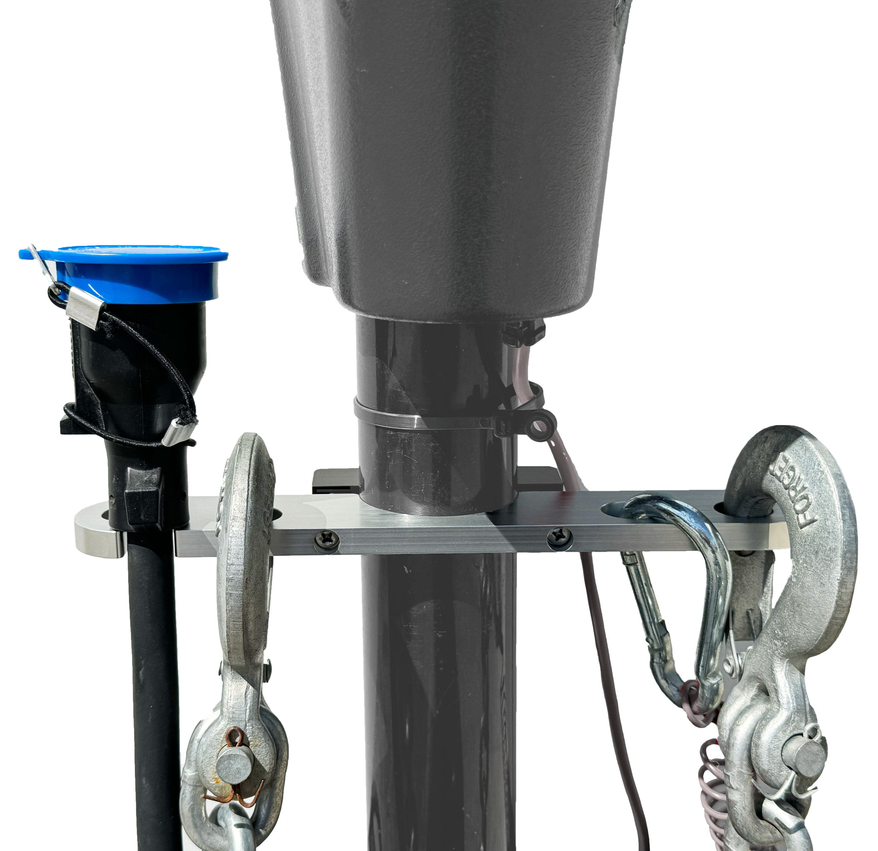 Aluminum Tongue Jack Trailer Towing Organizer Kit |chain Saver With ...