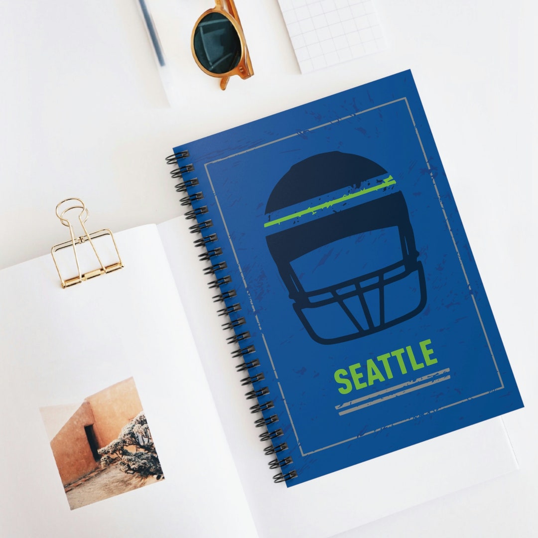 Seattle Spiral Notebook: Retro Lined Journal, Football - Etsy