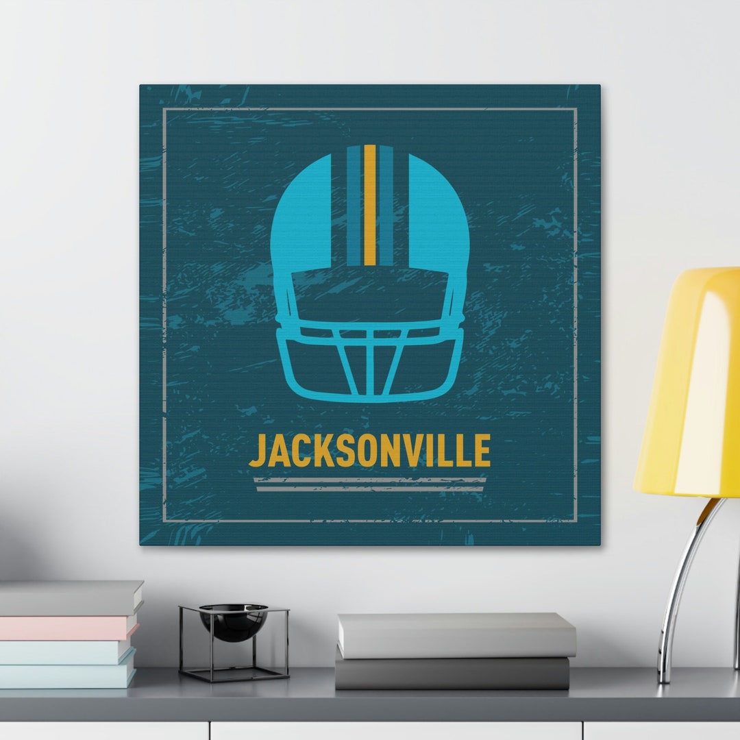 Jacksonville Football Retro Poster, Canvas Gallery Wraps, Wall Art ...