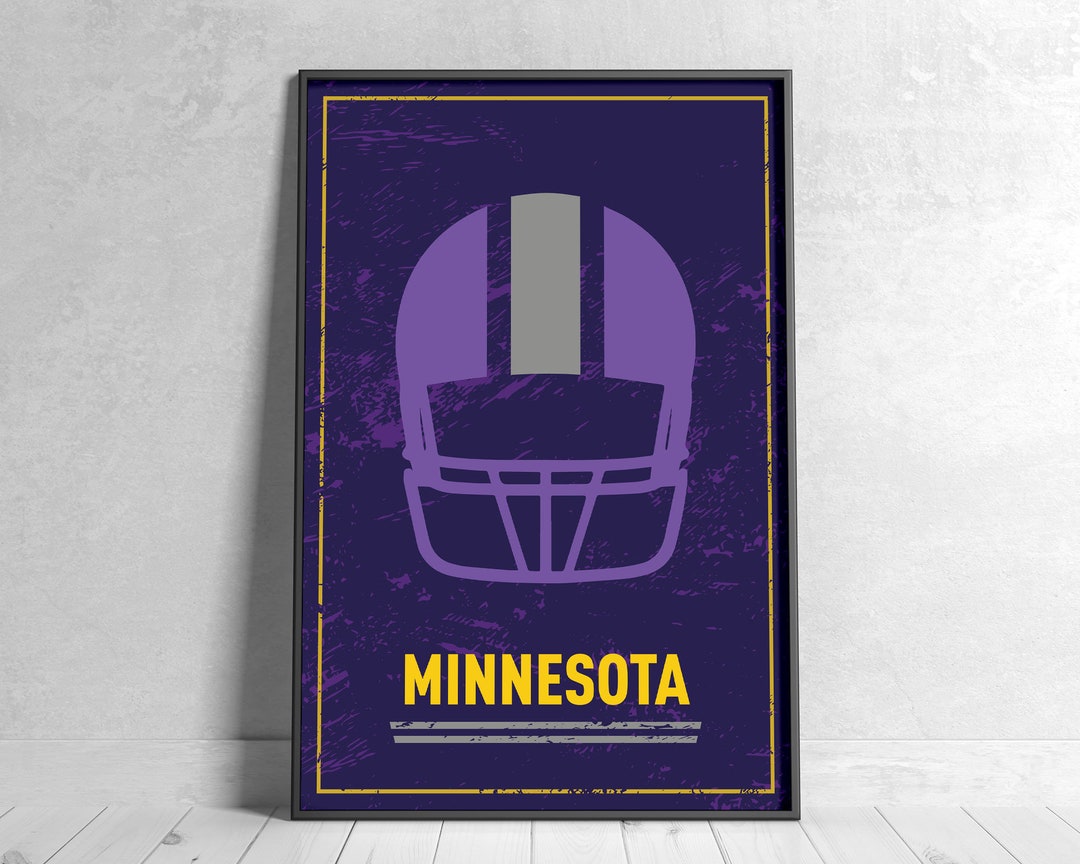 Minnesota Football Retro Poster Digital Download Wall Art - Etsy