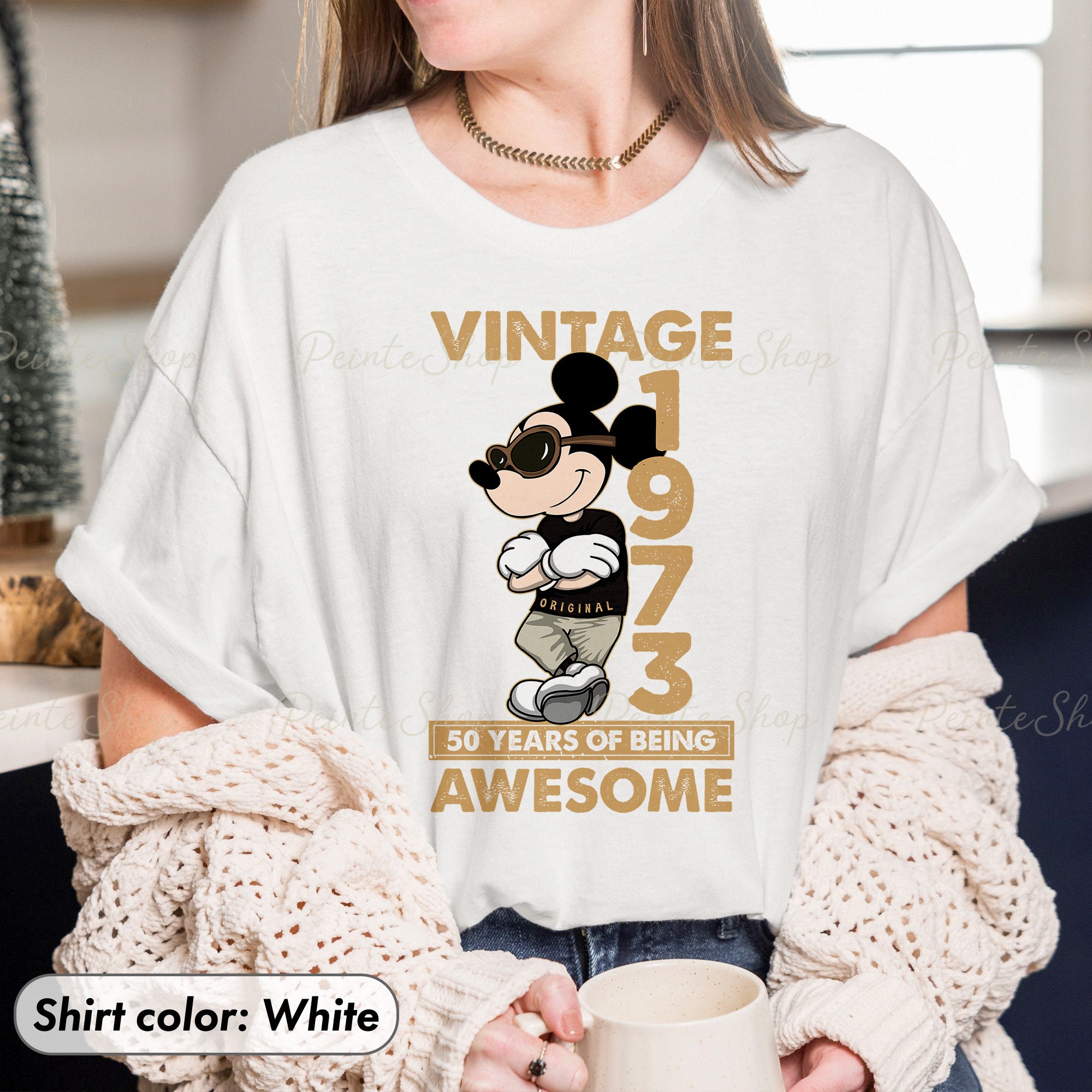 Disney Mickey 1973 Anniversary 50th Birthday 2023 Sweatshirt Mickey ...