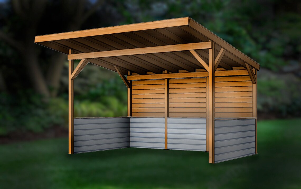 Pavilion/grillscape/bbq Shack Downloadable Plans the - Etsy