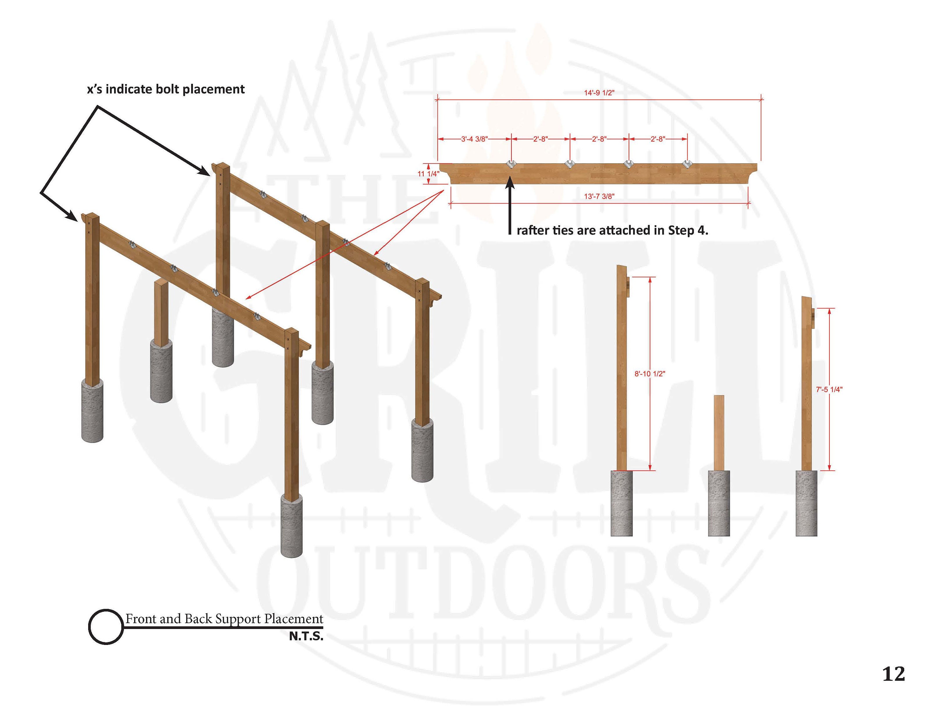 Outdoor Kitchen/grillscape/pavilion Downloadable Plans | Etsy Canada