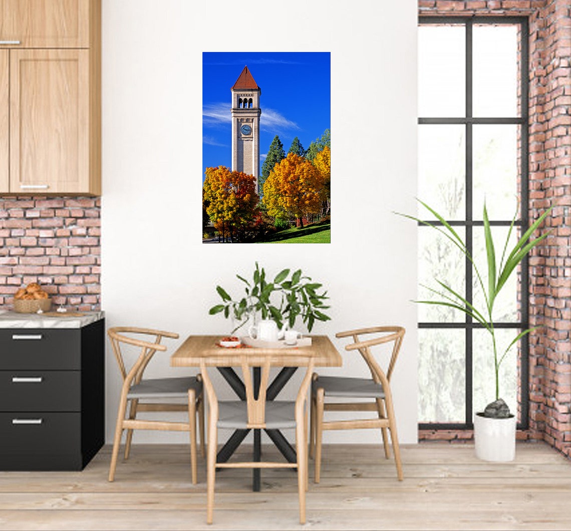 Clock Tower in Autumn - Etsy
