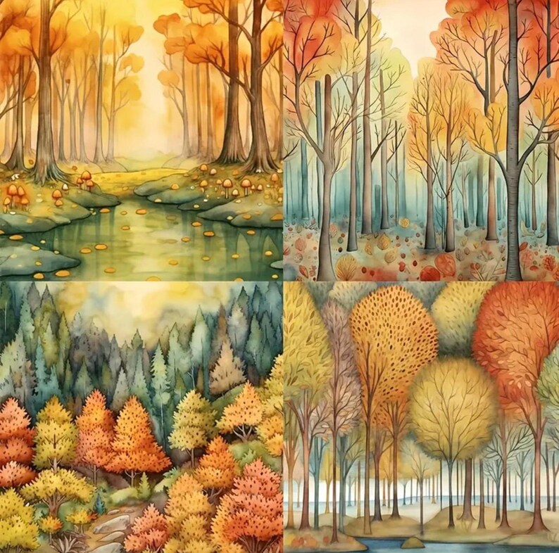 AUTUMN PAPER PACK - Fall, Paper, Scrapbook Paper, Background Paper ...