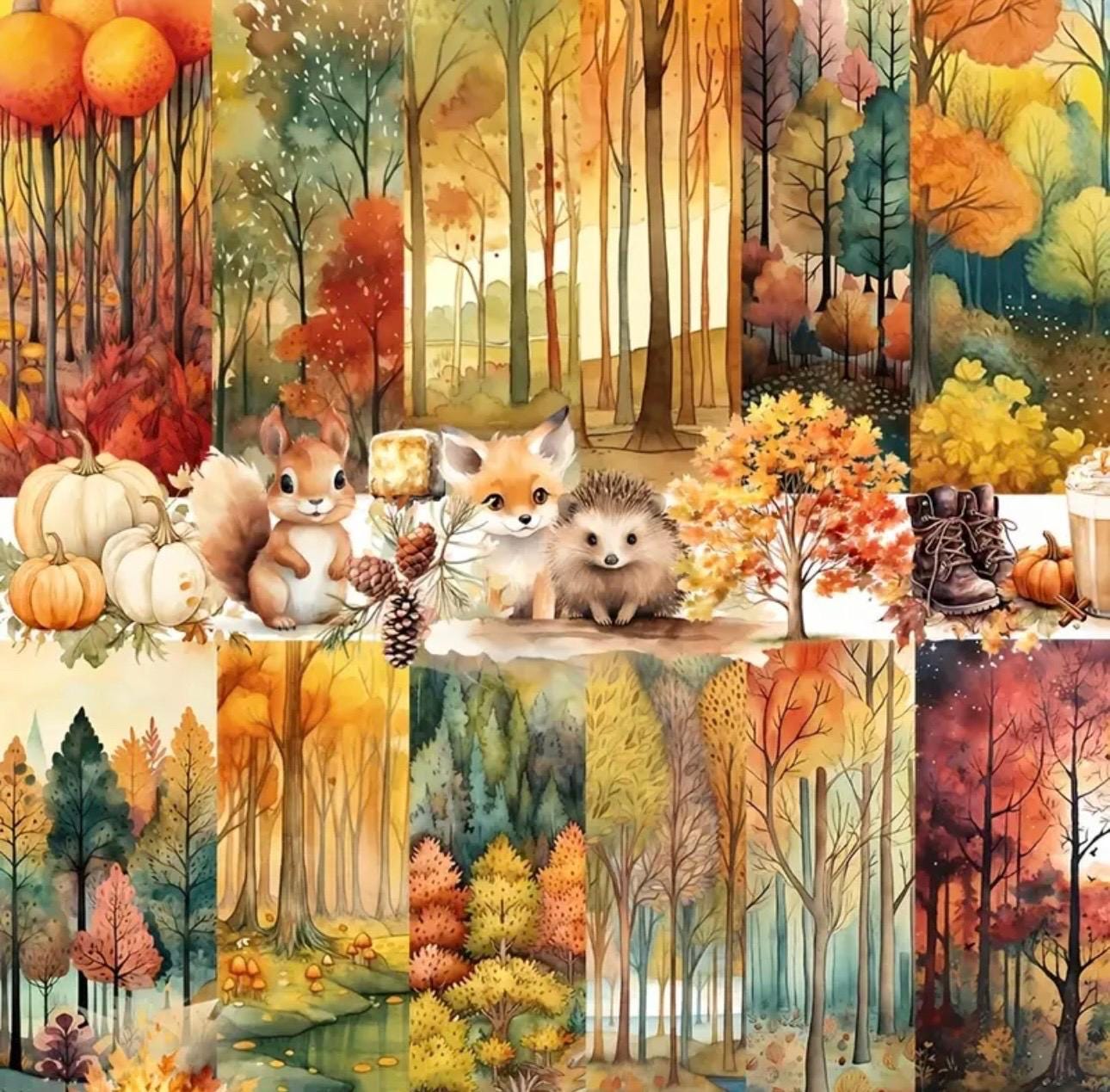 AUTUMN PAPER PACK - Fall, Paper, Scrapbook Paper, Background Paper ...