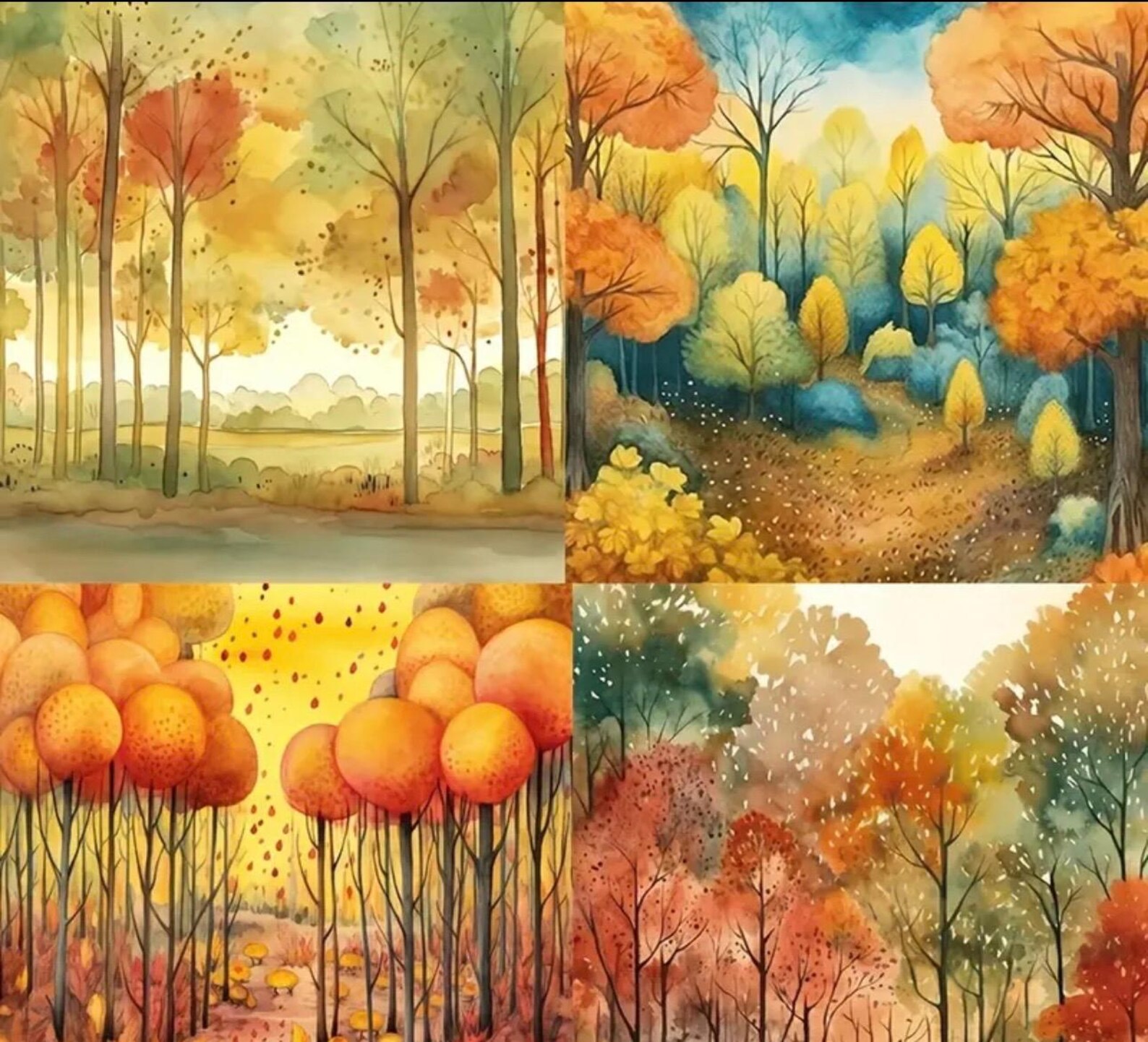 AUTUMN PAPER PACK - Fall, Paper, Scrapbook Paper, Background Paper ...